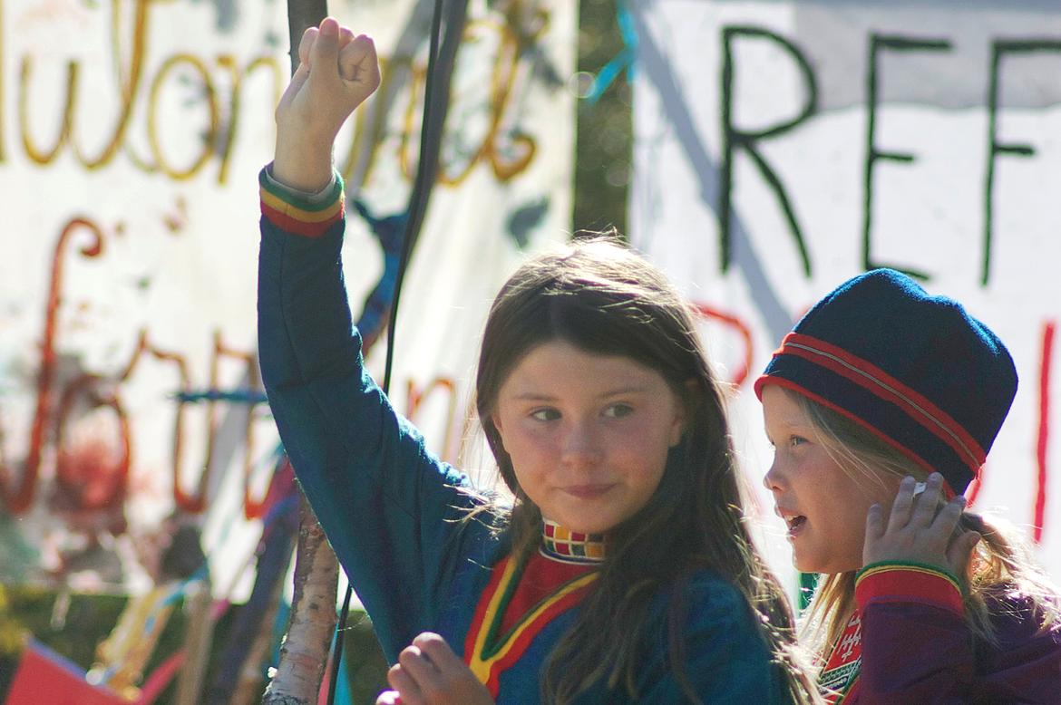 Los samis protestan contra una empresa minera británica